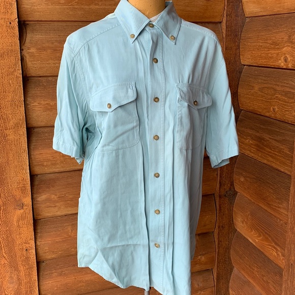 TravelSmith | Shirts | Travelsmith Silk Blend Shirt Men Medium | Poshmark